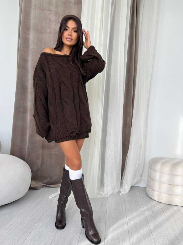 Sweater Linso chocolate | Varlesca